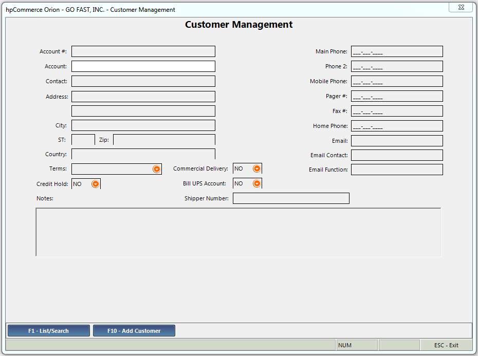 G - Customer Management